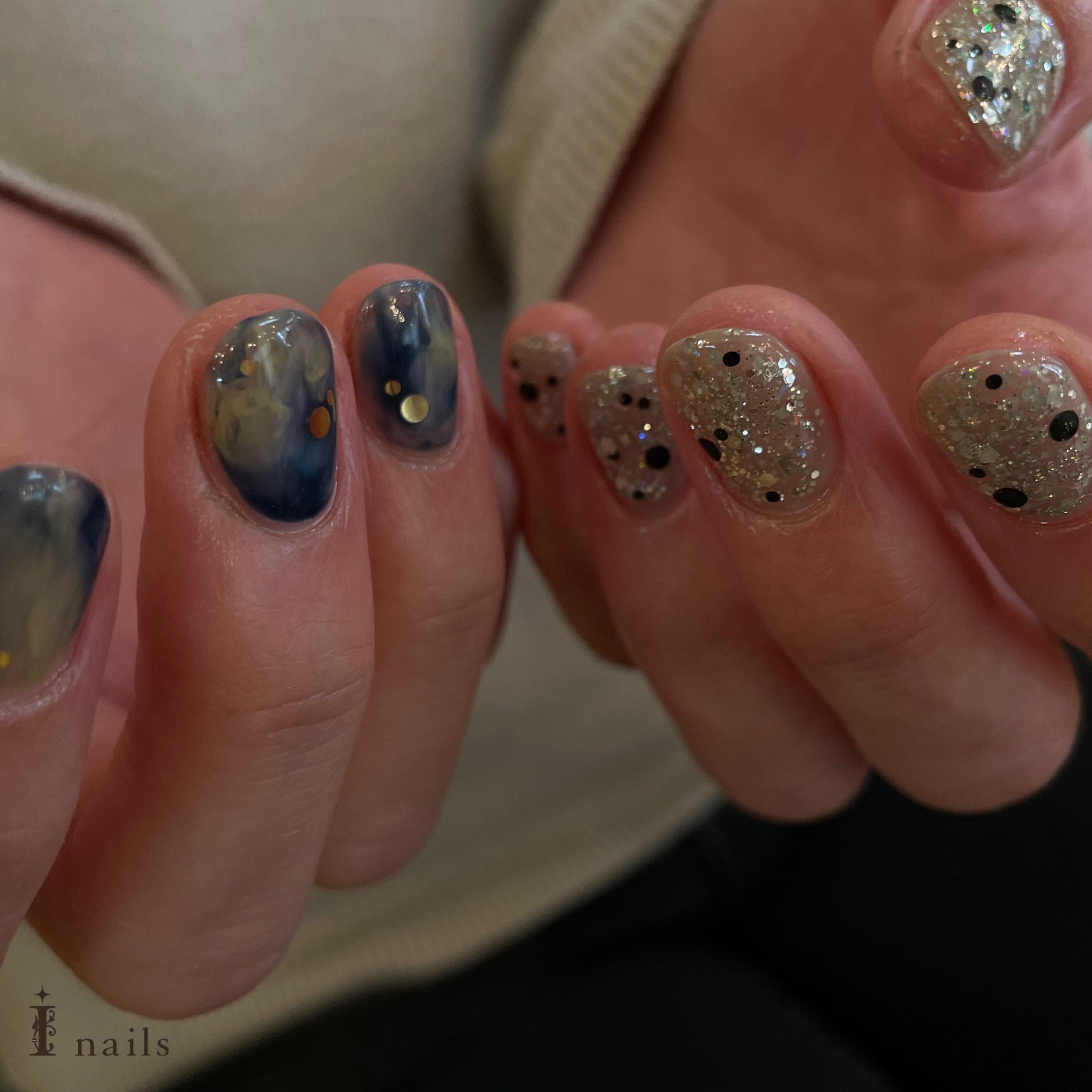 ちぐはぐニュアンスネイル￥6500～ | 吉祥寺のネイルサロン【アイネイルズ吉祥寺店】